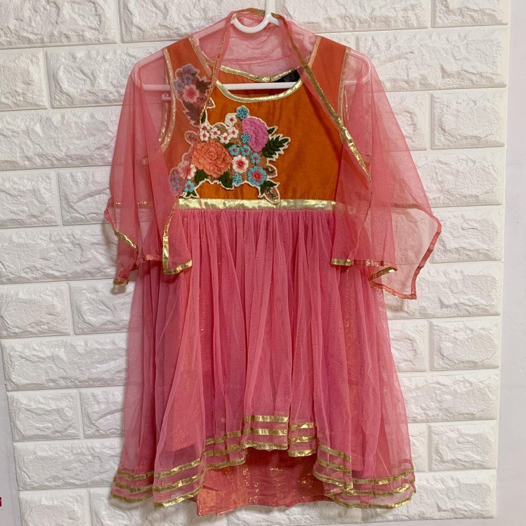 Indian girl costume dress Deepavali, Babies & Kids, Babies & Kids ...