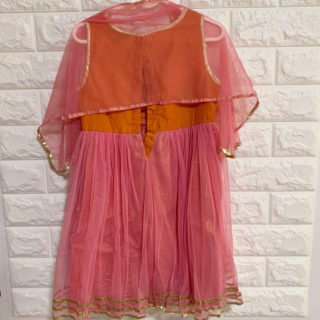 Indian girl costume dress Deepavali, Babies & Kids, Babies & Kids ...