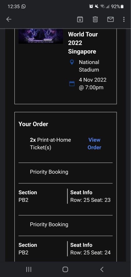 JJ Lin JJ20 world tour 2022, Tickets & Vouchers, Event Tickets on Carousell