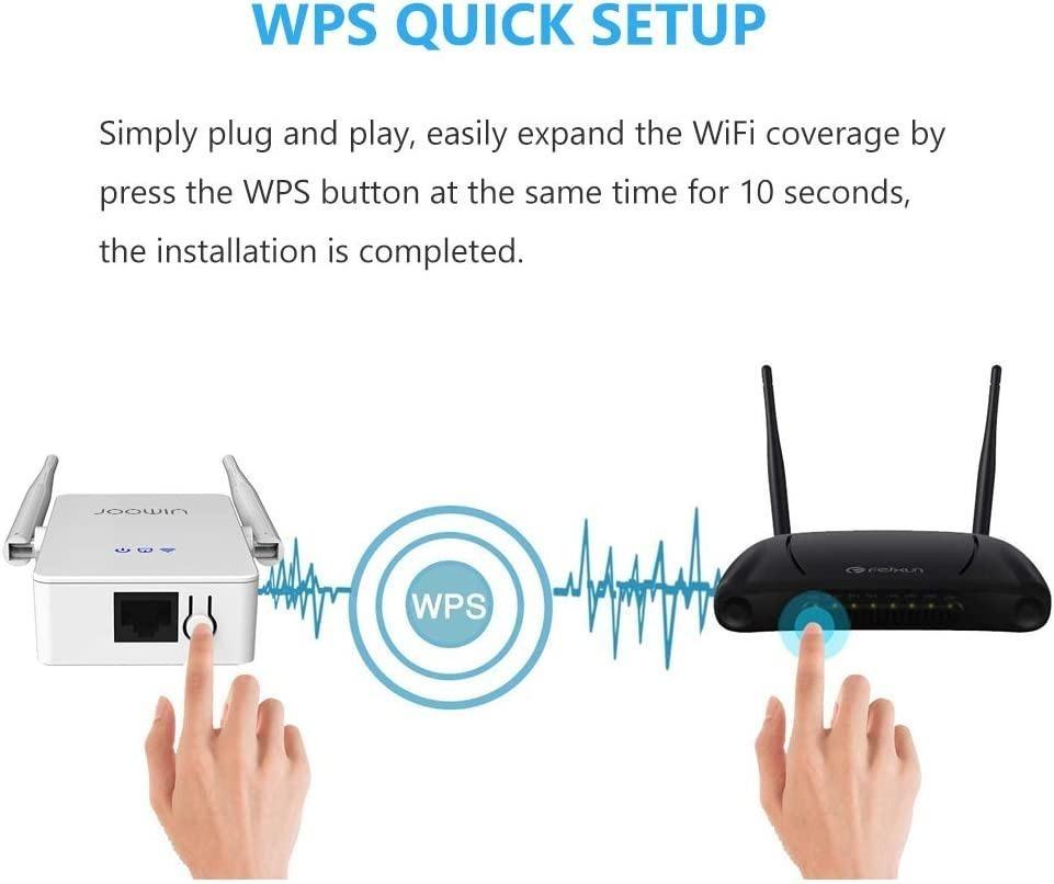 JOOWIN WiFi Extender Signal Booster for Home 300Mbps 2.4GHz WiFi ...