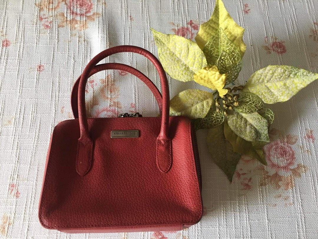 kenneth cole red mini handbag, Women's Fashion, Bags & Wallets ...