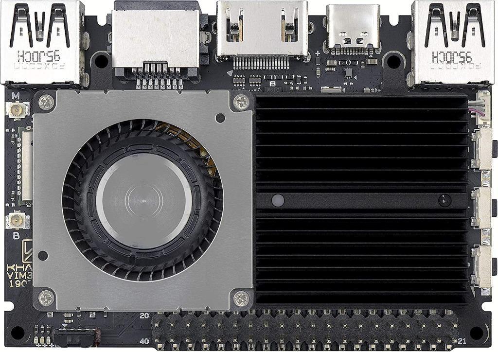 Khadas VIM3 Basic Amlogic A311D Single Board Computer with 5.0 TOPS NPU STM8S003 with ...