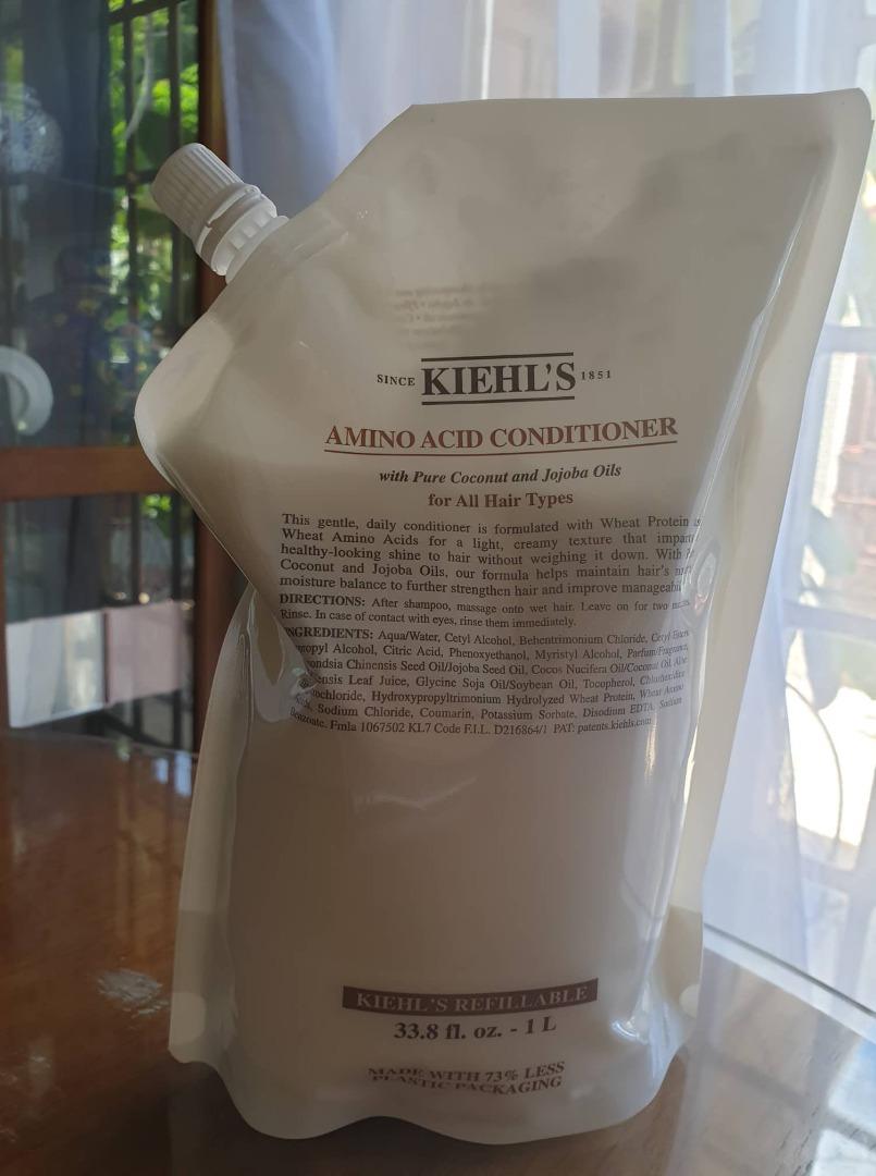 Kiehl's animo acid conditioner 1L plus freebies, Beauty & Personal Care, Bath & Body, Bath on ...