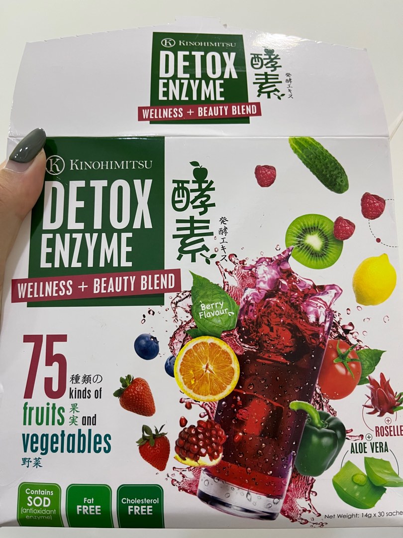 Kinohimitsu Detox Enzyme (6 sachets ), Health & Nutrition, Health ...