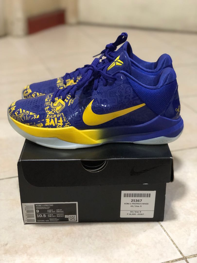 Kobe V Protro 5 Rings, Men's Fashion, Footwear, Sneakers on Carousell