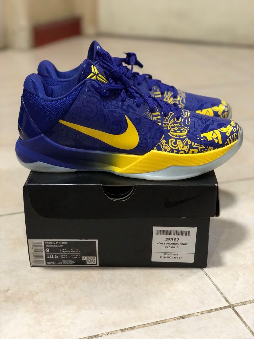 Kobe V Protro 5 Rings, Men's Fashion, Footwear, Sneakers on Carousell