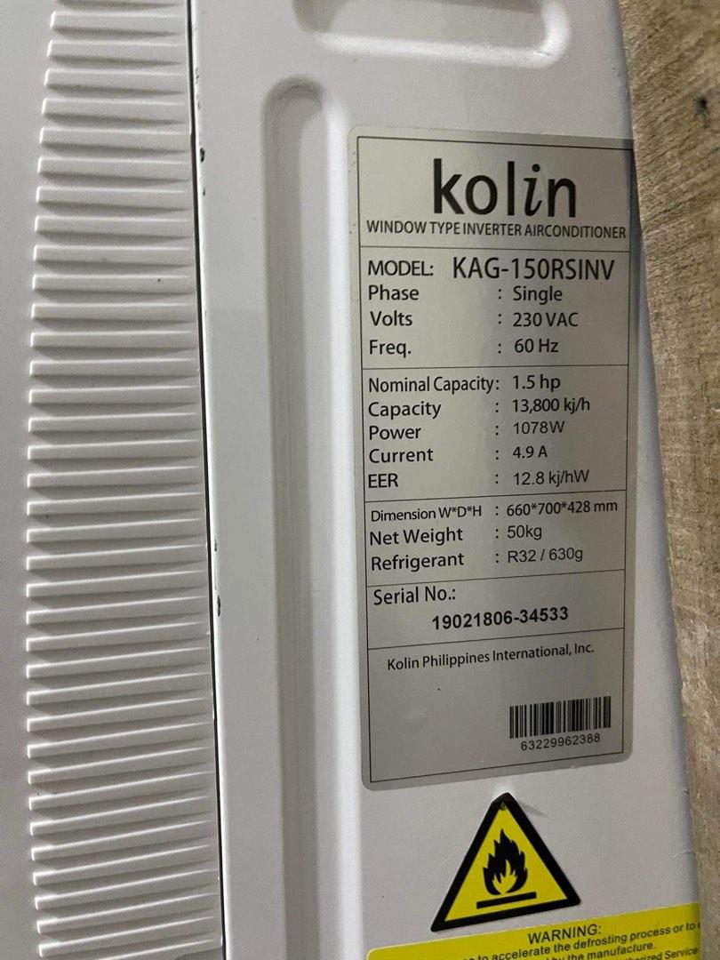 Kolin AC, TV & Home Appliances, Air Conditioning and Heating on Carousell