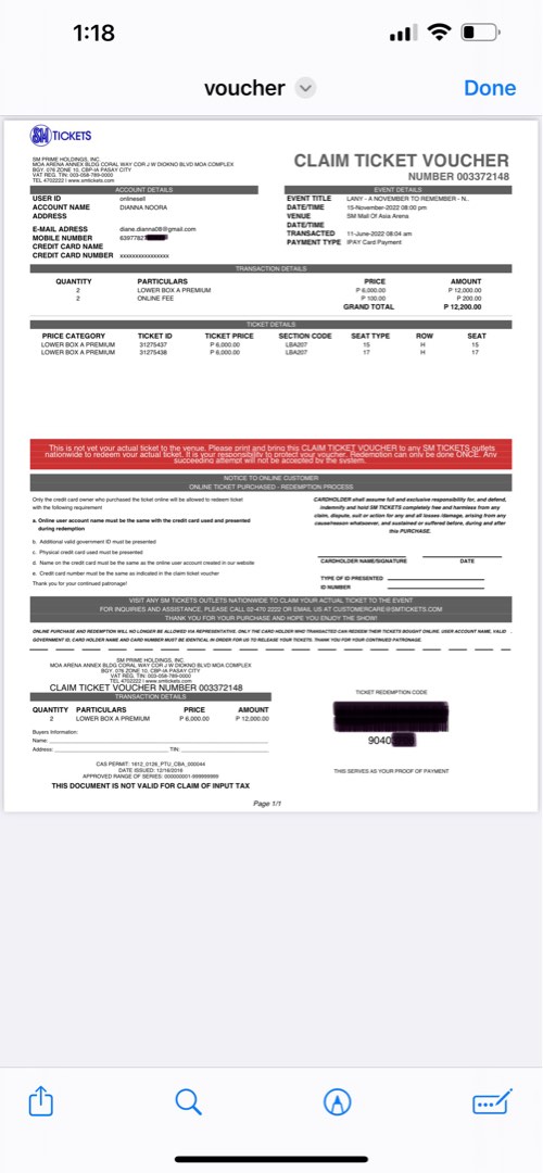 Lany | Nov 15 | Lower Box A Premium, Tickets & Vouchers, Event Tickets ...