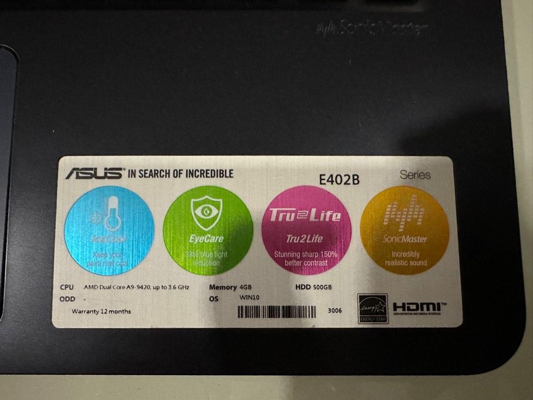 Laptop ASUS E402B for Sale, Computers & Tech, Laptops & Notebooks on ...