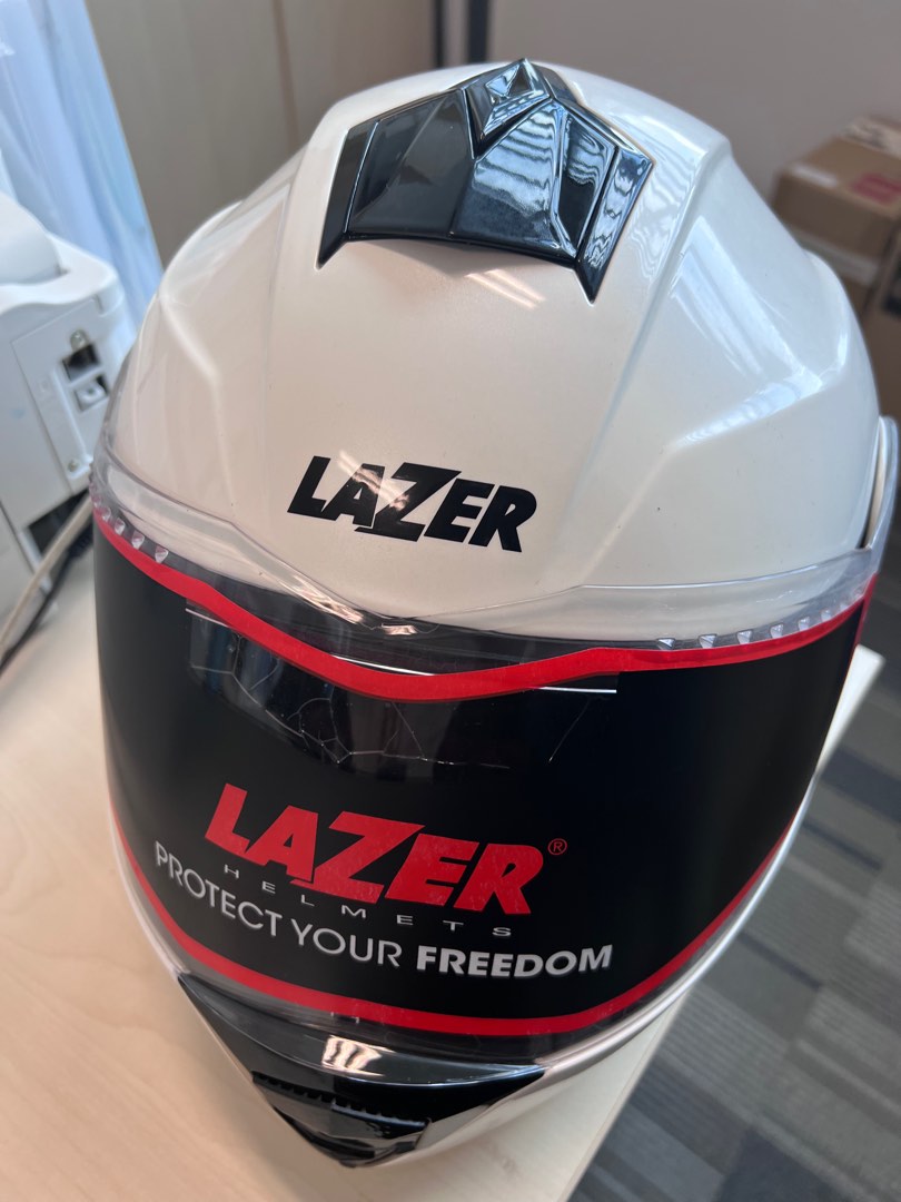 Lazer modular helmet, Motorcycles, Motorcycle Apparel on Carousell