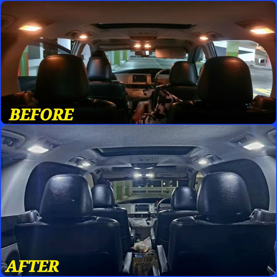 LED White Cabin Lights Installation, Car Accessories, Accessories on ...