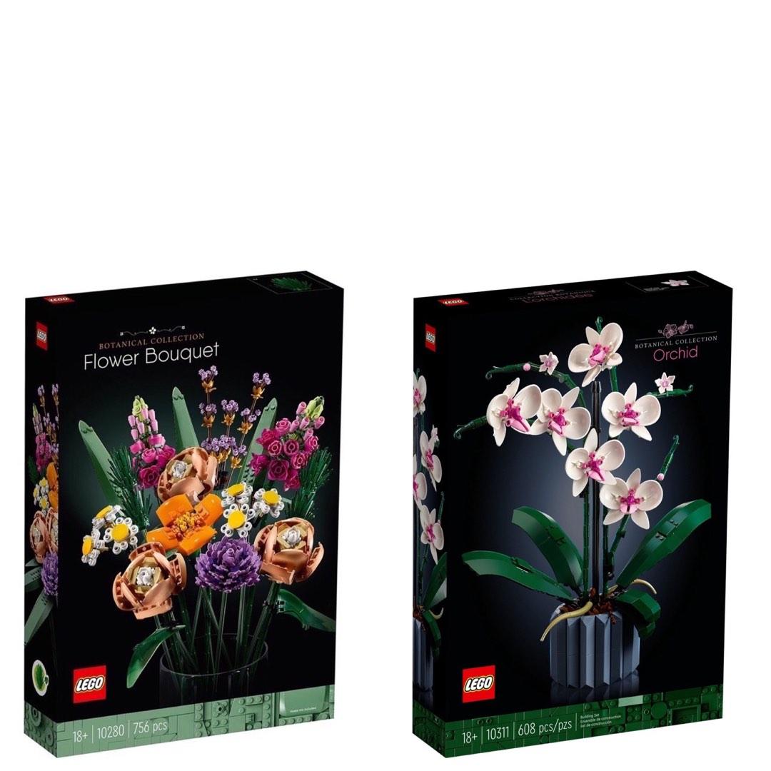 LEGO 10280 10311 Flower Bouquet and Orchid bundle, Hobbies & Toys, Toys ...