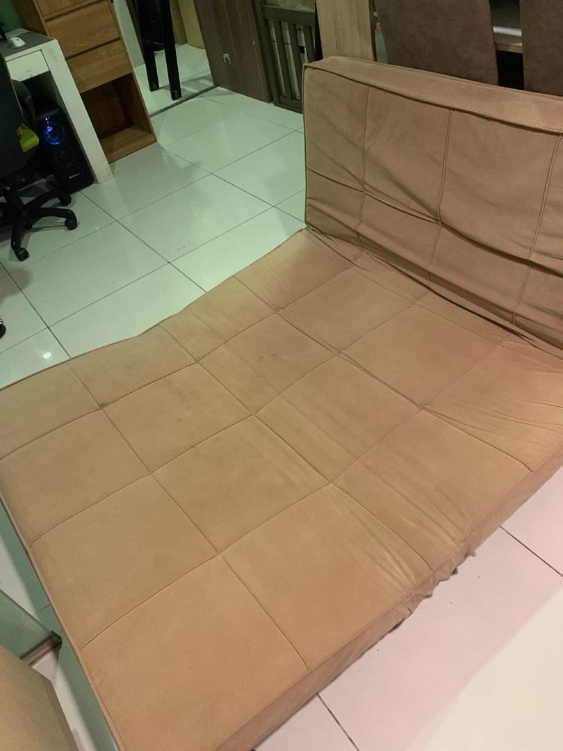 Light Brown Sofa Bed, Furniture & Home Living, Furniture, Sofas on Carousell
