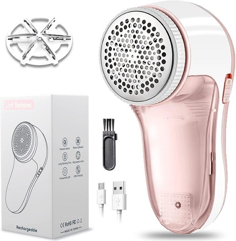 Lint Remover Electric, Bobble Remover Rechargeable with 1 Spare Shaving ...