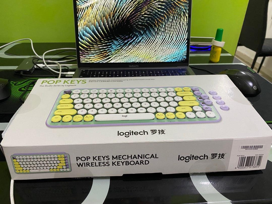 Logitech pop keys wireless mechanical keyboard, Computers & Tech, Parts ...