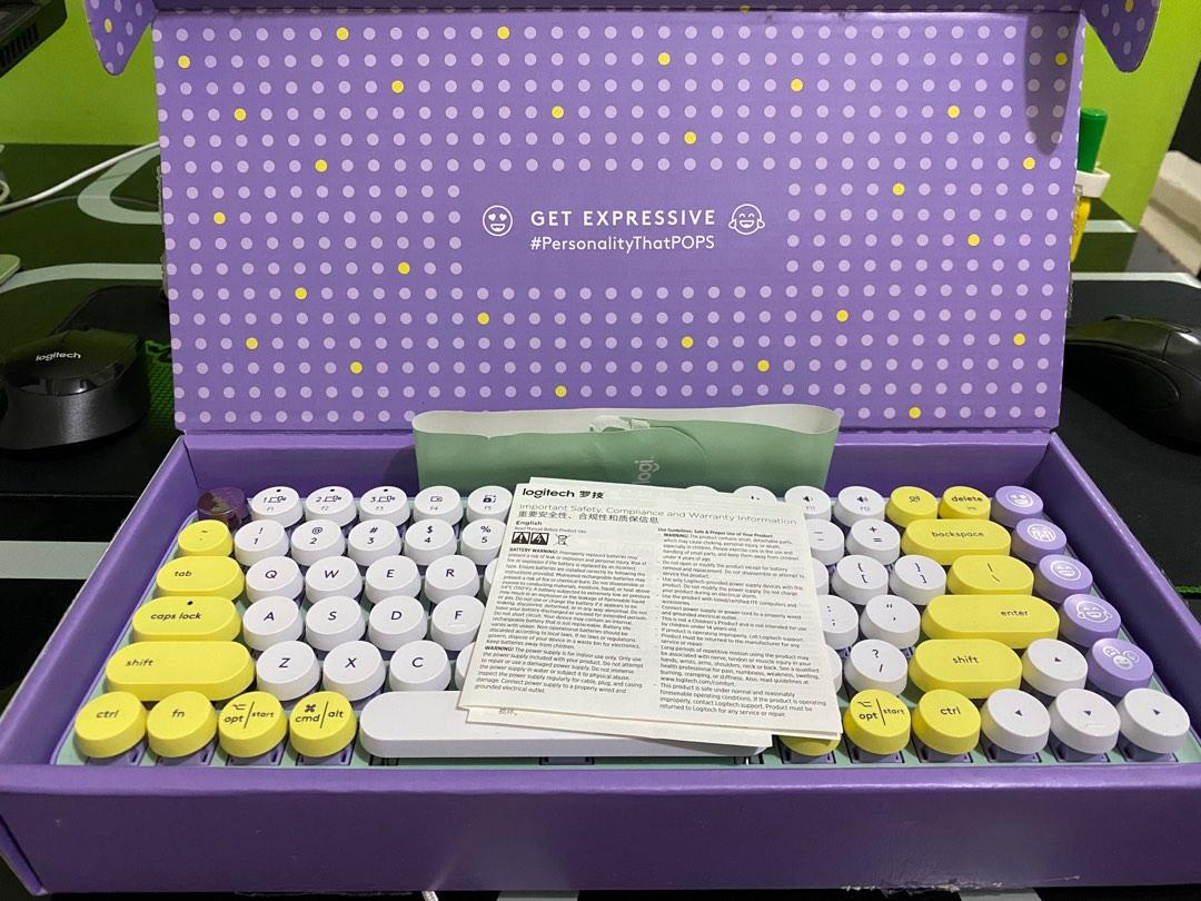 Logitech pop keys wireless mechanical keyboard, Computers & Tech, Parts ...