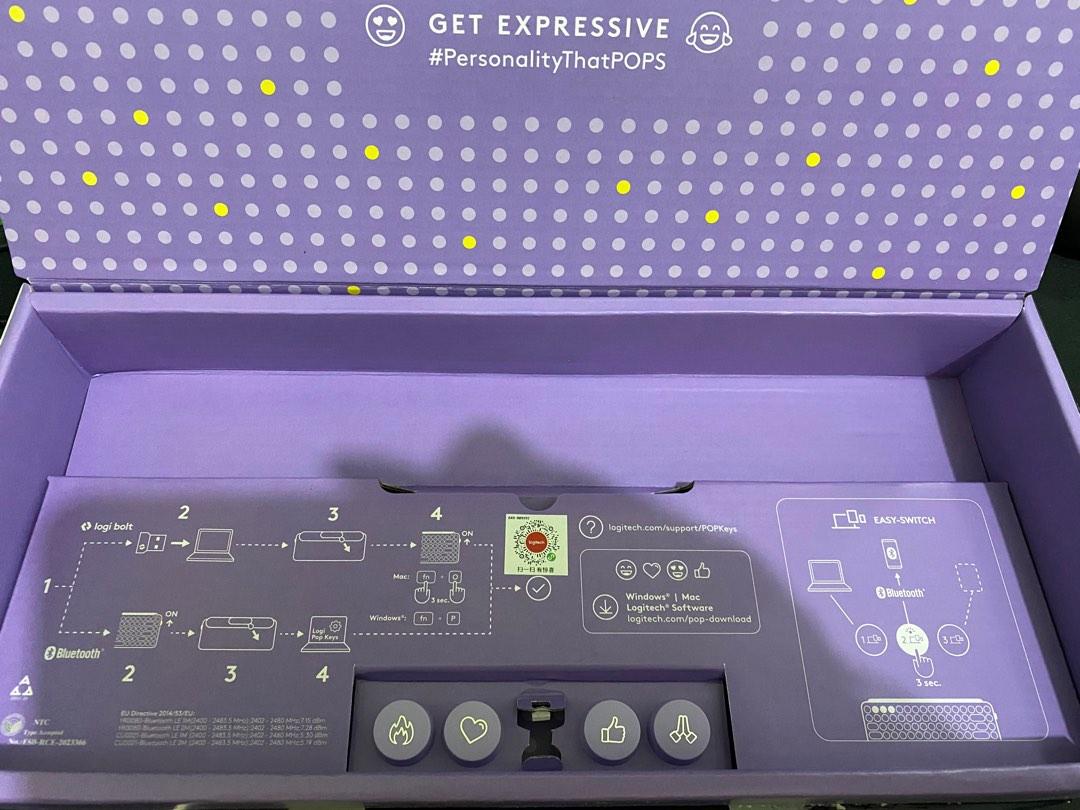 Logitech pop keys wireless mechanical keyboard, Computers & Tech, Parts ...