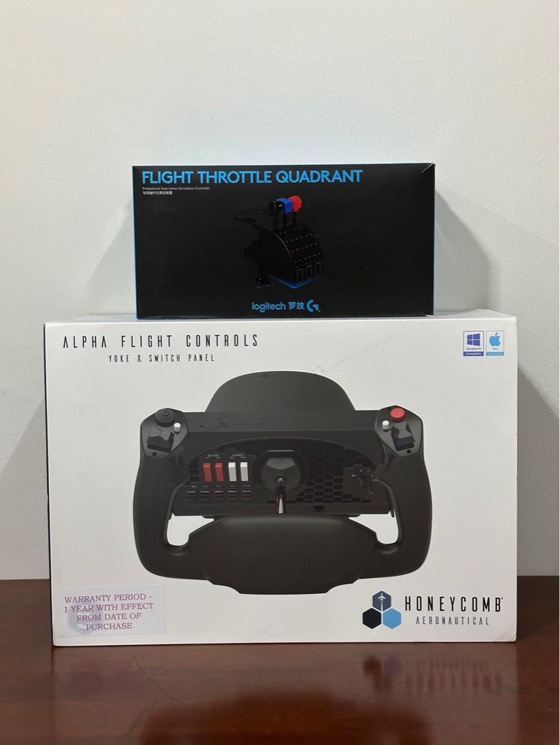 Logitech USB Flight Throttle Quadrant for Flight Simulator, Video ...