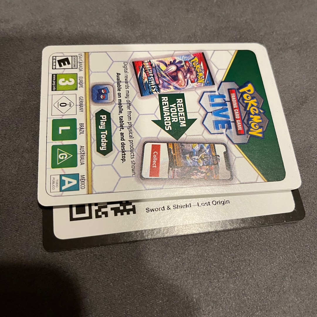 Lost Origin Code Card, Hobbies & Toys, Toys & Games on Carousell