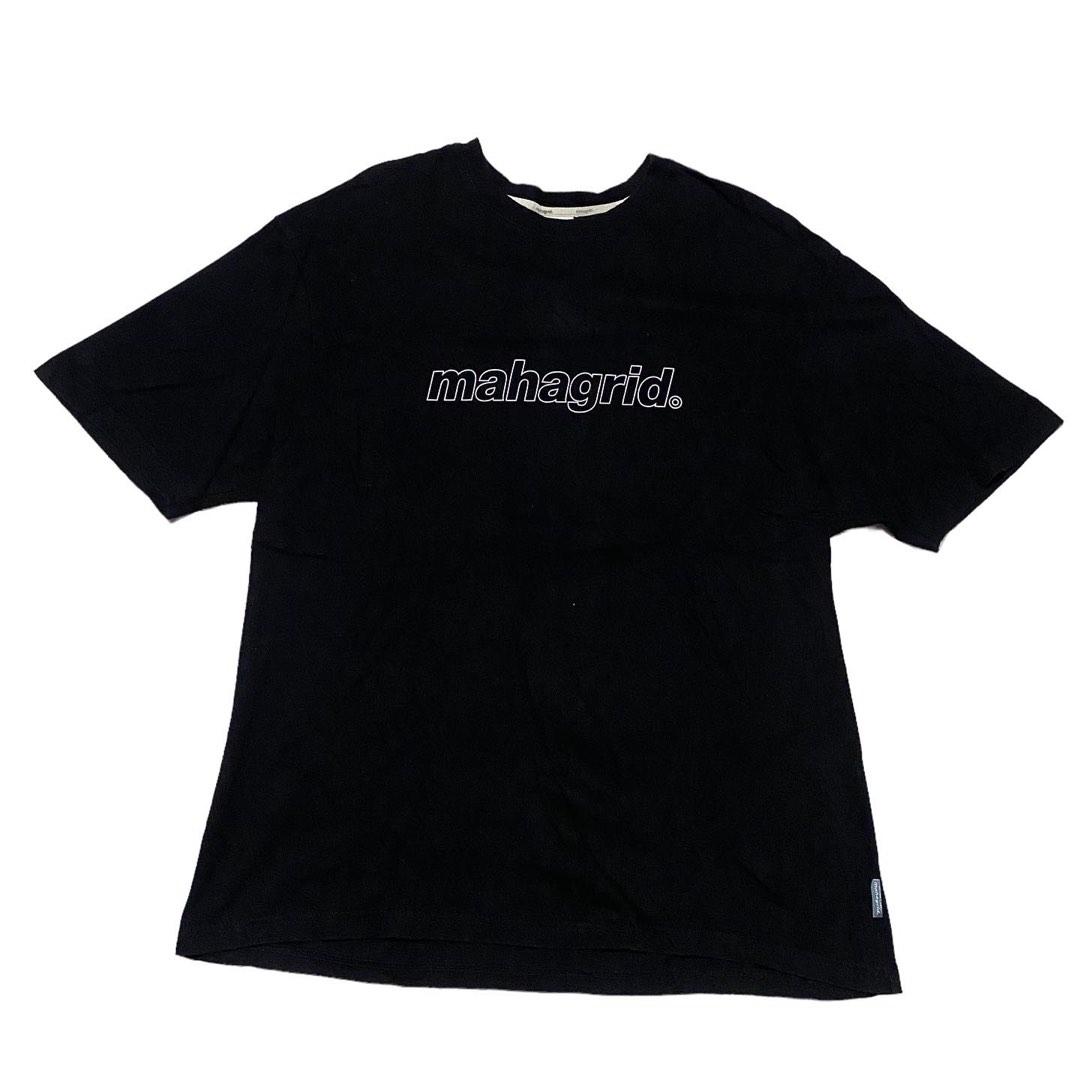 Mahagrid outline logo tee, Fesyen Pria, Pakaian , Atasan di Carousell