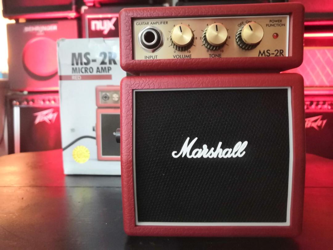 Marshall MS-2R Mini Amp (New), Hobbies & Toys, Music & Media, Musical ...