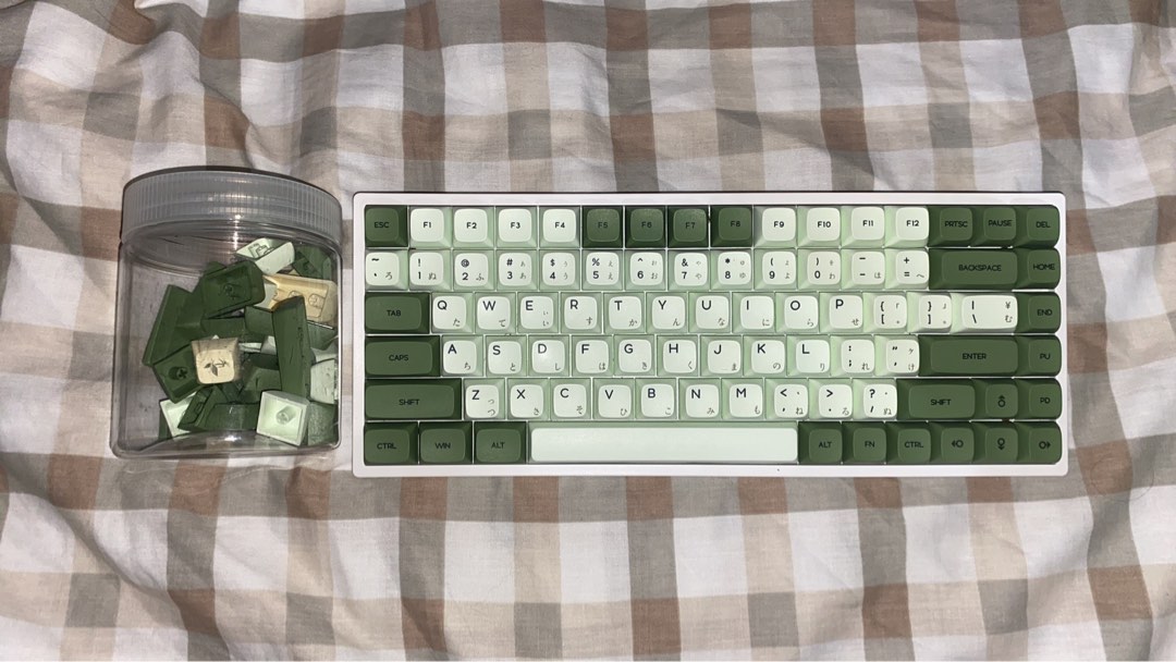 Matcha Keycaps Sublimation PBT Similar XDA Profile Japanese 124-Keys ...
