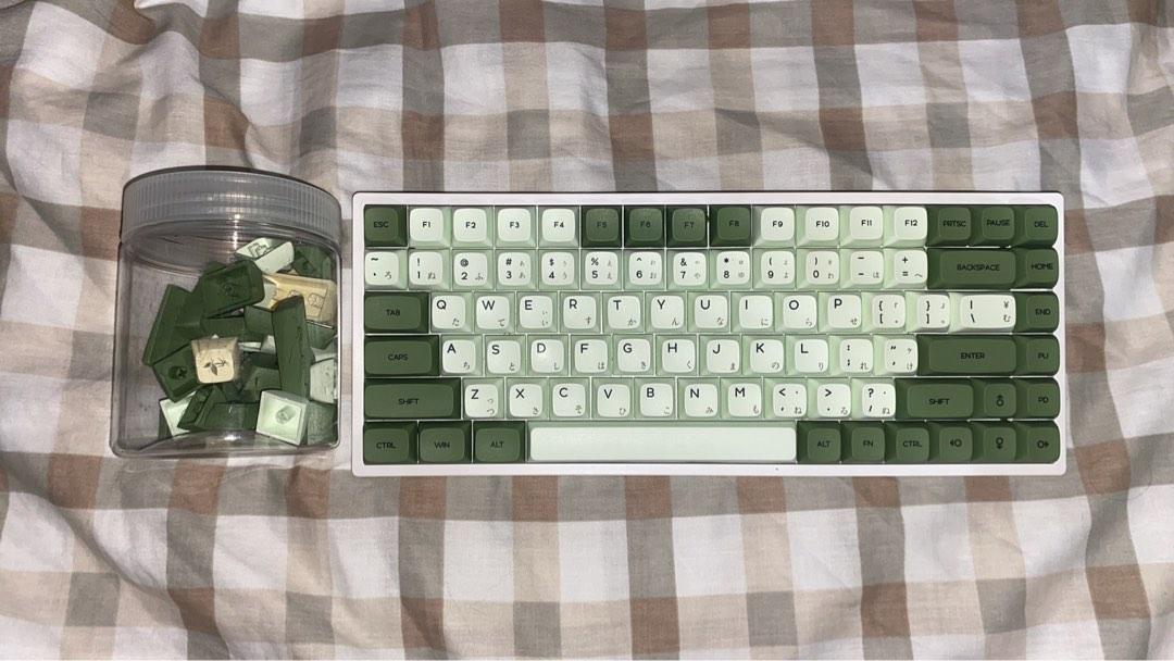 Matcha Keycaps Sublimation PBT Similar XDA Profile Japanese 124-Keys ...