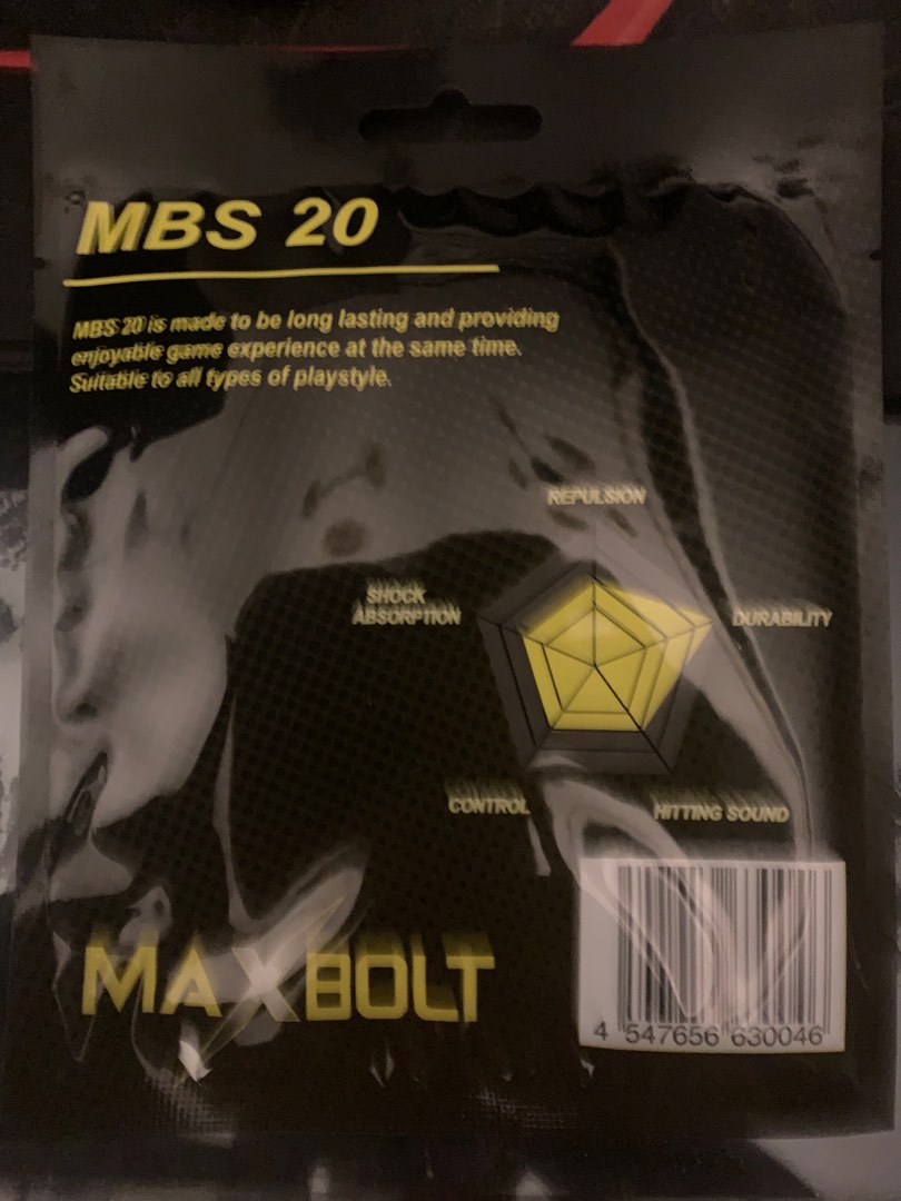 Maxbolt MBS 20 string Blue, Sports Equipment, Sports & Games, Racket ...