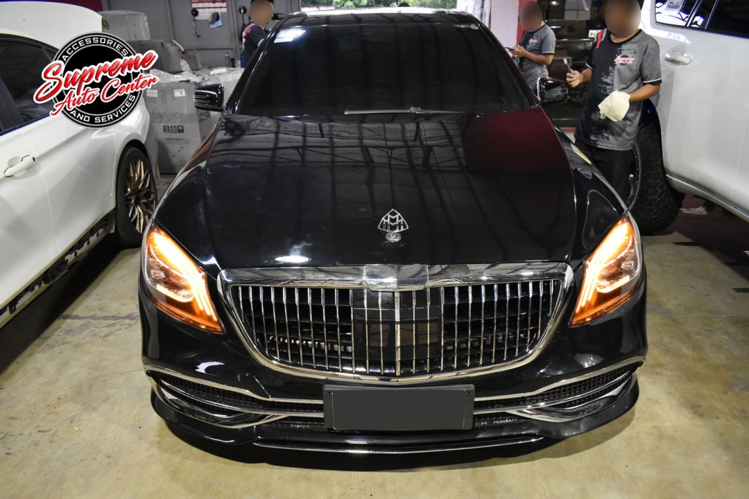 Mercedes Benz S Class Sclass W221 upgrade to W222 Maybach Body Kit ...