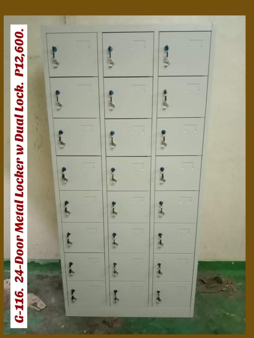 Metal Locker 24-Doors, Furniture & Home Living, Office Furniture ...