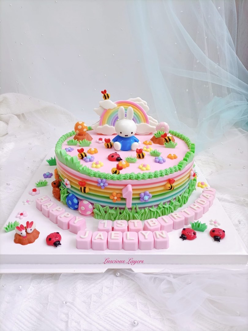 Miffy farm jelly cake, Food & Drinks, Homemade Bakes on Carousell