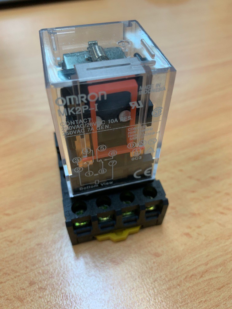 Omron MK2P-I 8 pin round relay, Computers & Tech, Parts & Accessories ...