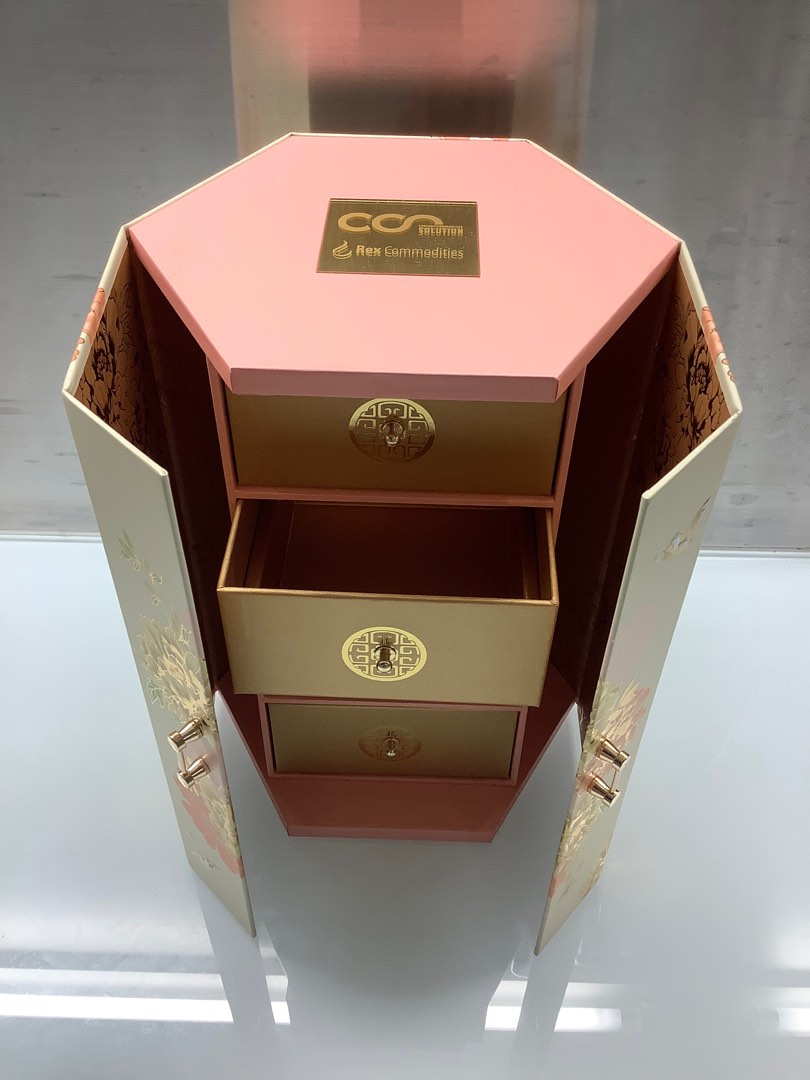Mooncake Box with Drawers, Furniture & Home Living, Kitchenware ...