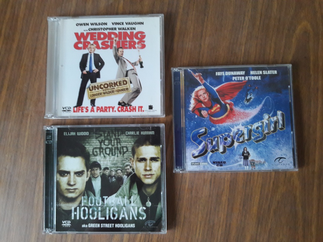 Movie VCD - Football Hooligans, Supergirl, Wedding Crashers, Hobbies ...