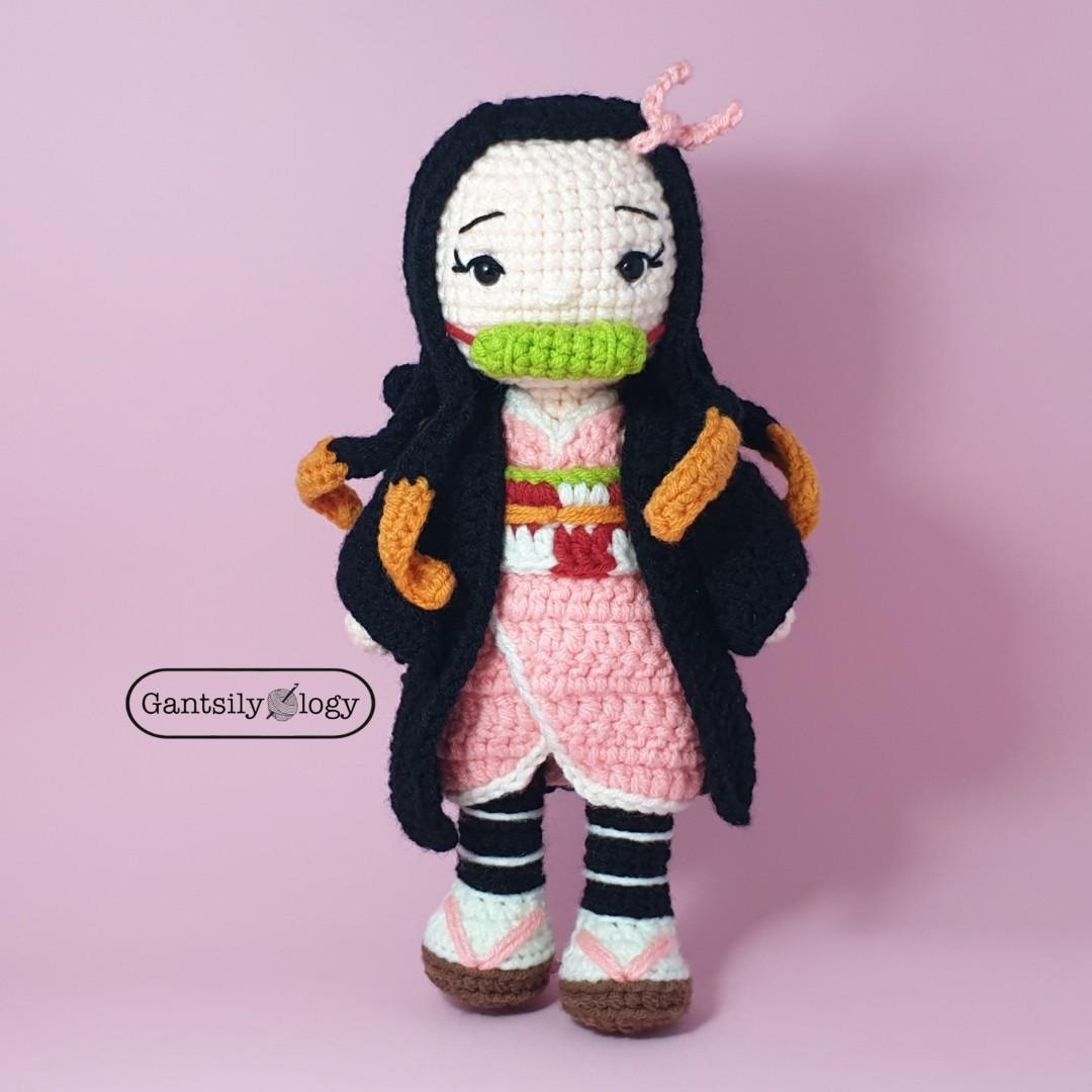 Nezuko Kamado Amigurumi Doll (Crochet Doll / Stuffed Toy / Collectibles ...