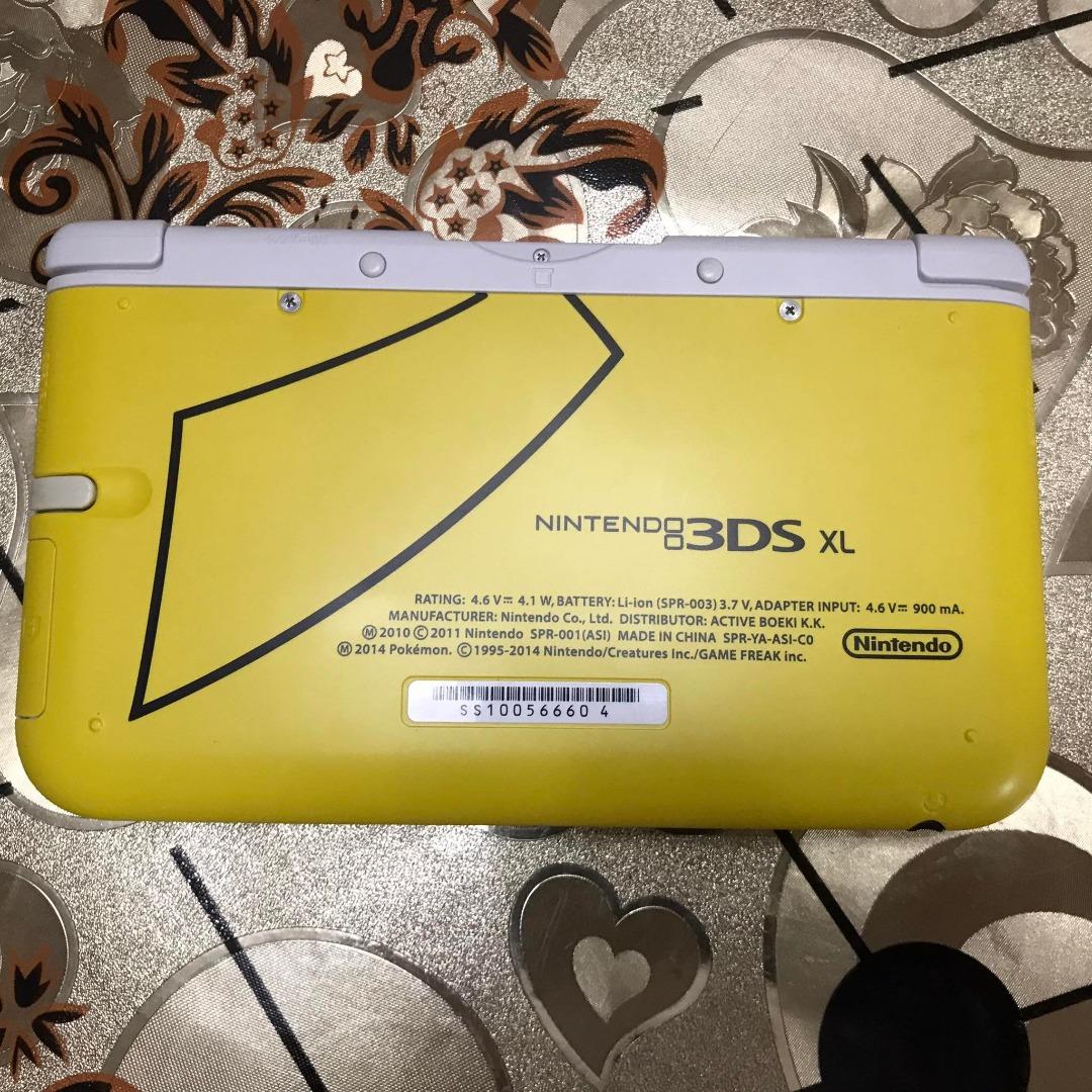 Nintendo 3ds XL Pikachu Edition + 64gb Memory card with Full of games ...