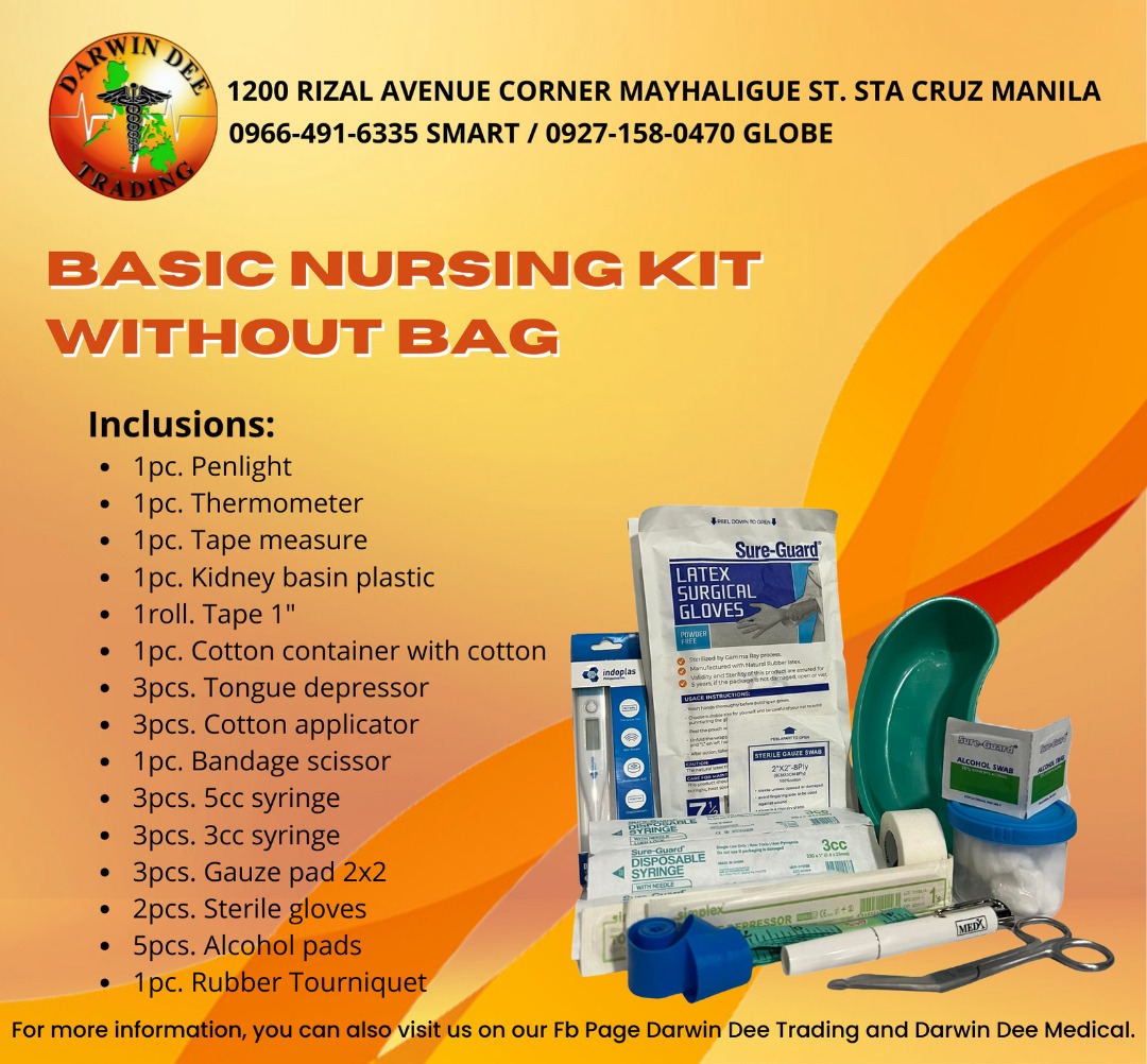 NURSING KIT - BASIC KIT, Health & Nutrition, Medical Supplies & Tools ...