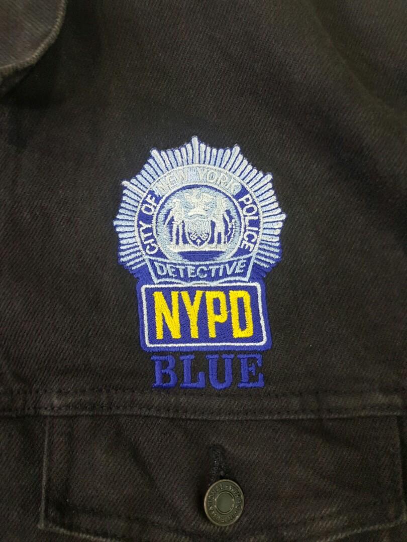 NYPD Denim jacket, Men's Fashion, Coats, Jackets and Outerwear on Carousell