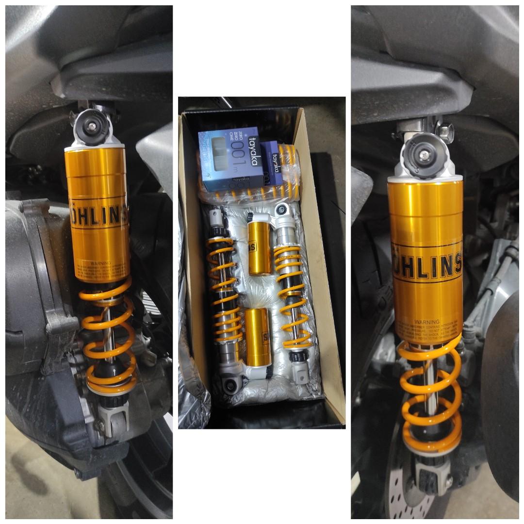 OHLINS YA740 + TAYAKA SHOCK PROTECTOR FOR XMAX, Motorcycles, Motorcycle ...