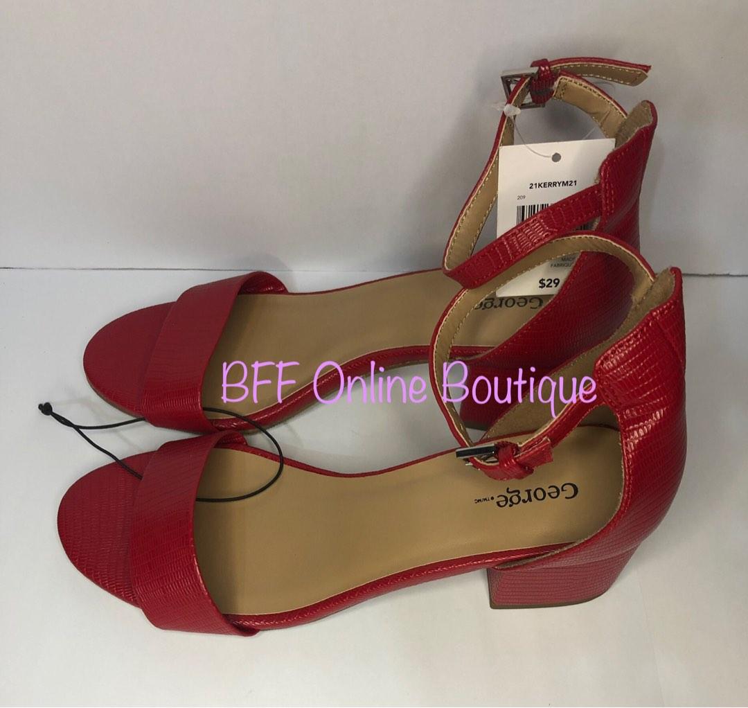 Original Brand New George Red Heels for Women Size 6, Women's Fashion ...