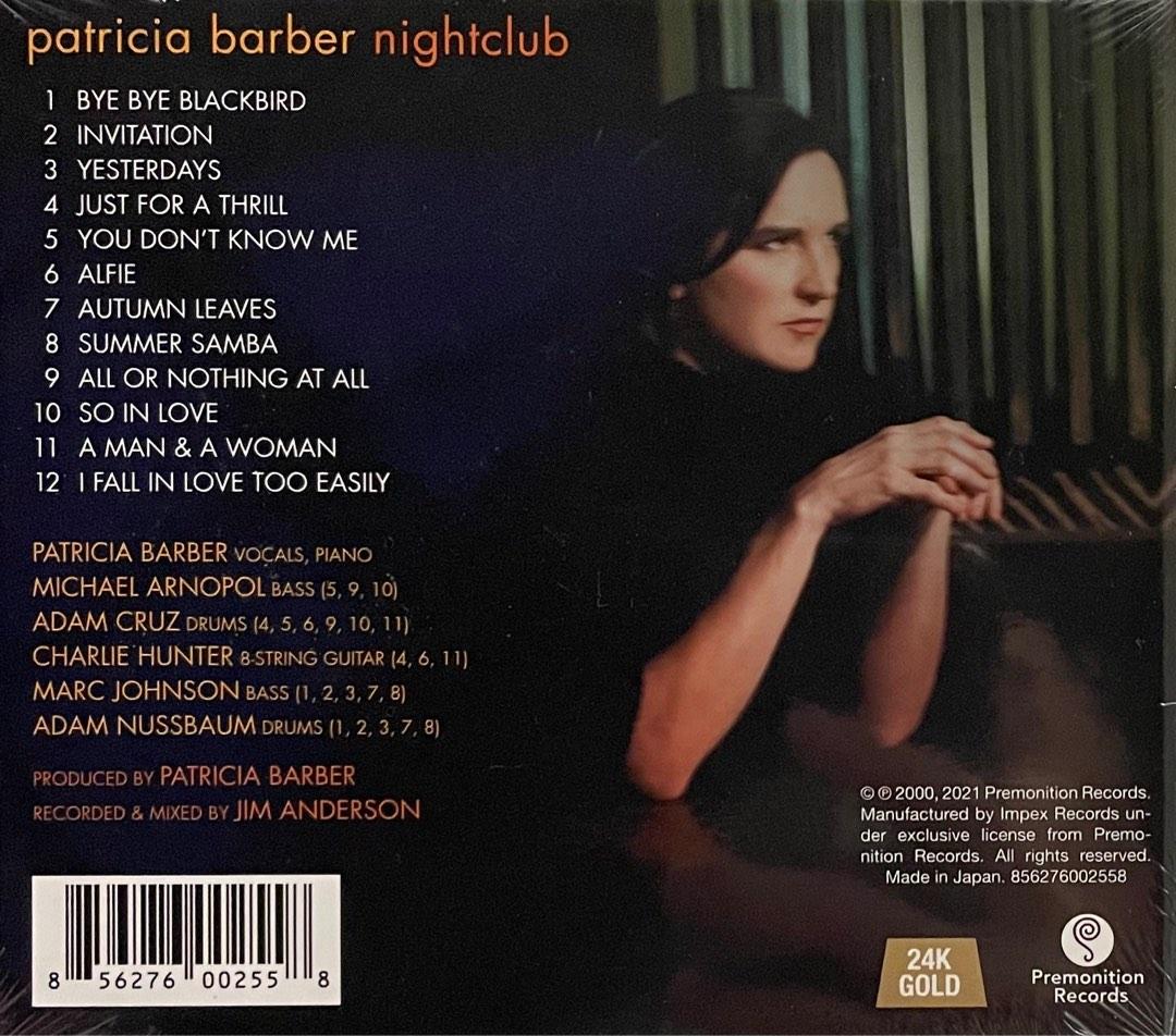 PATRICIA BARBER -Nightclub 24K GOLD Audiophile CD(Made In Japan)Brand ...