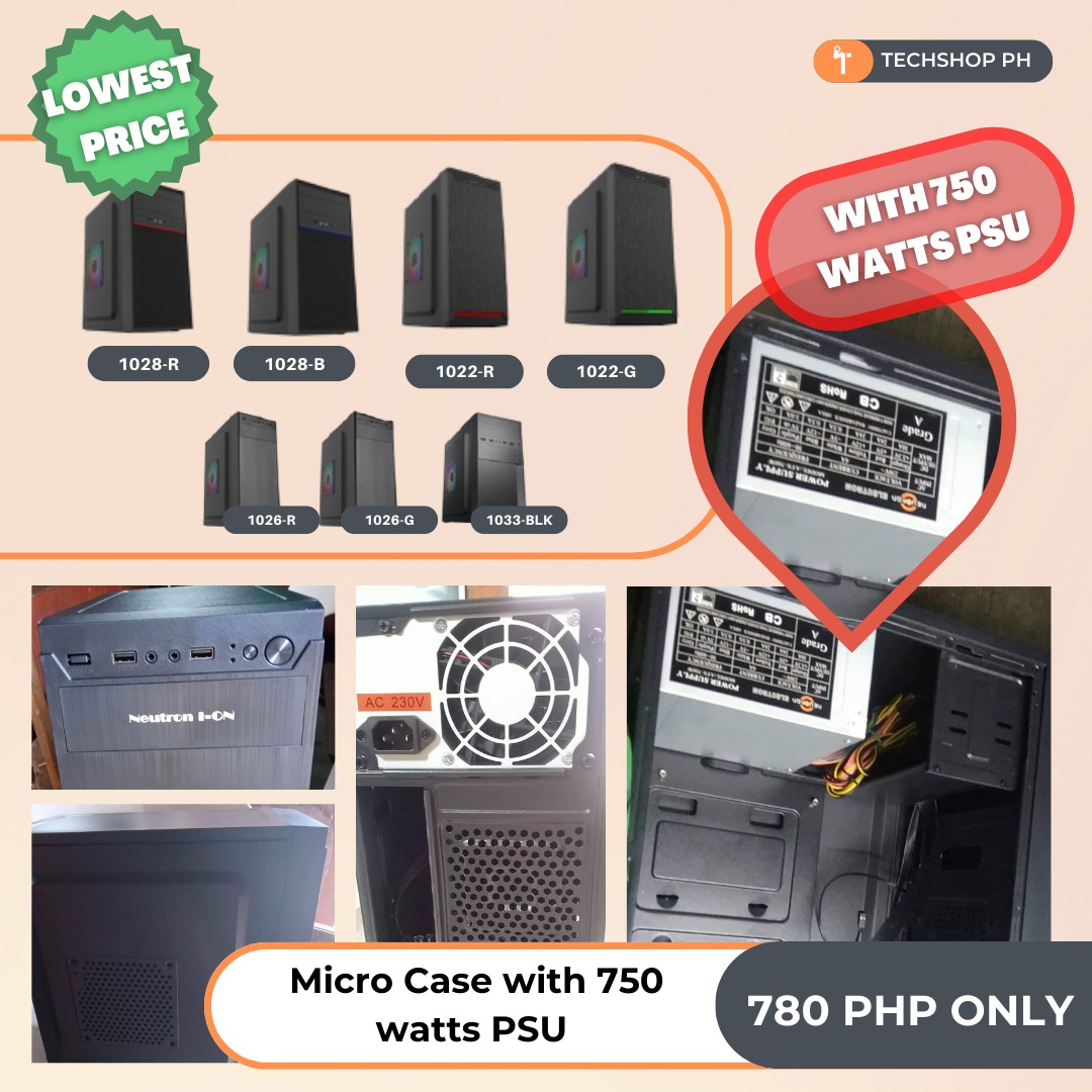 PC DESKTOP CASE - MICRO CASING WITH PSU, Computers & Tech, Parts ...