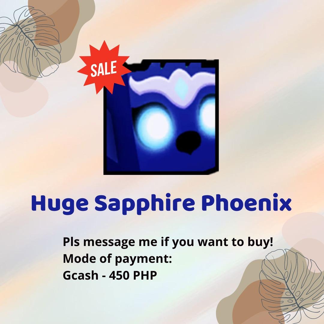 PET SIMULATOR X HUGE SAPPHIRE PHOENIX, Video Gaming, Video Games ...