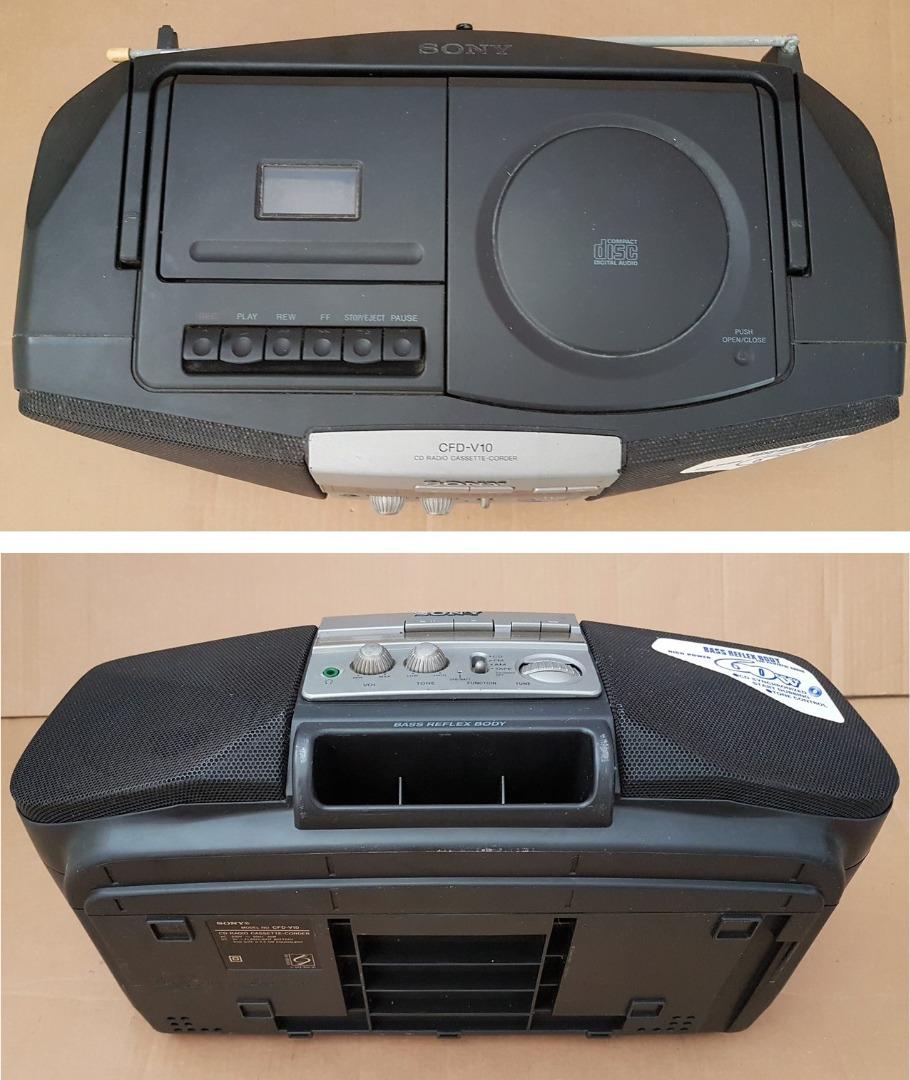 Portable SONY CFD-V10 Player, Japan, Mobile Cassette Tape Player with ...
