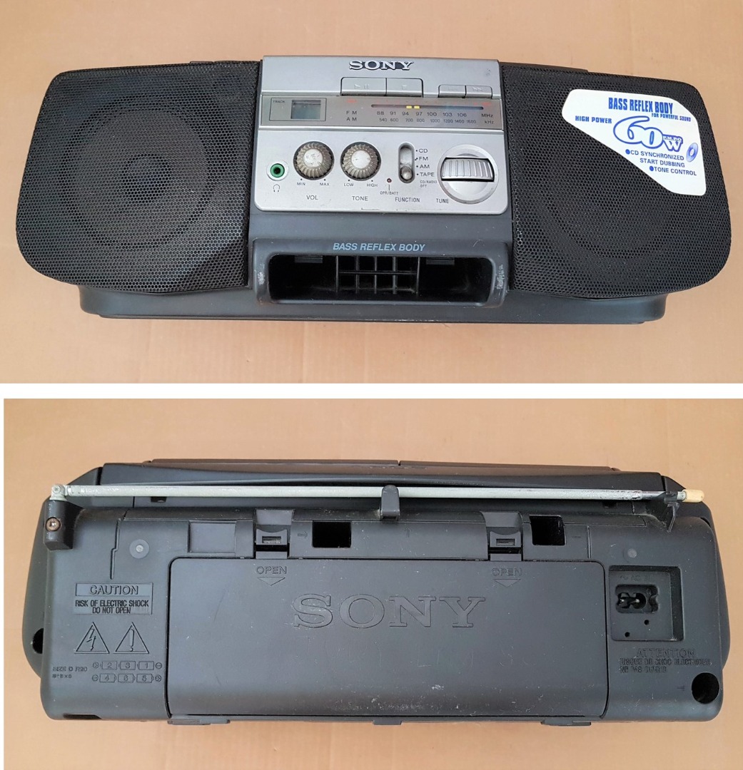 Portable SONY CFD-V10 Player, Japan, Mobile Cassette Tape Player with ...