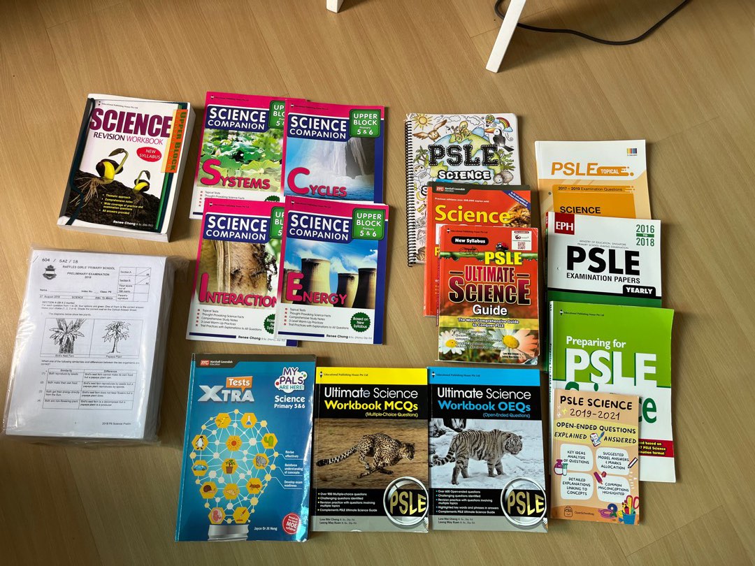 PSLE / p6 science assessment & guide books and past papers, Hobbies ...