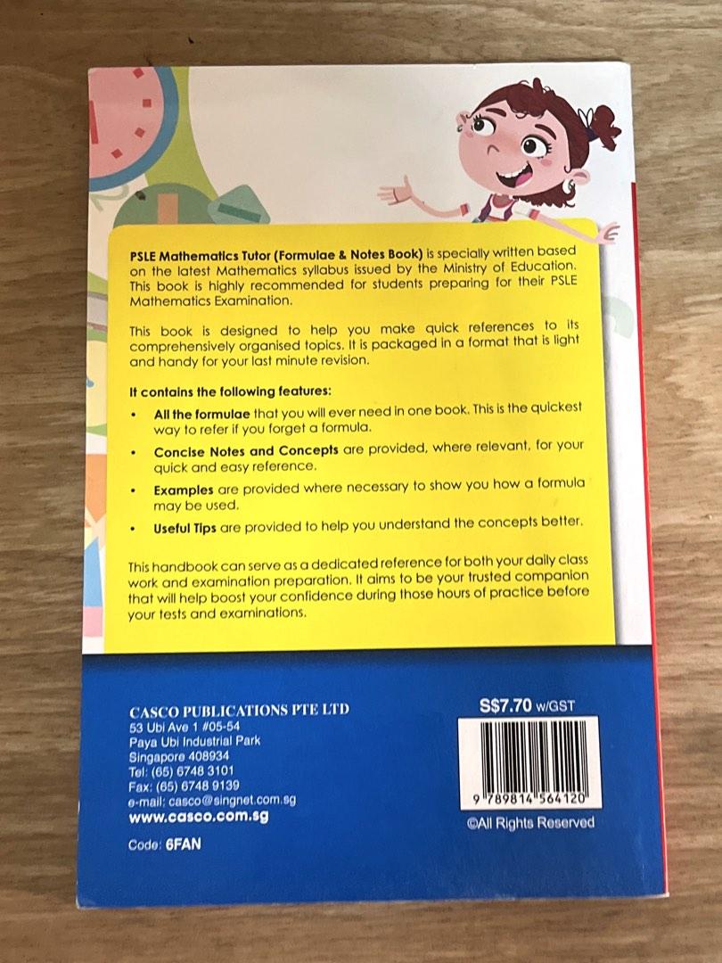 PSLE mathematics formulas & notes handbook, Hobbies & Toys, Books ...