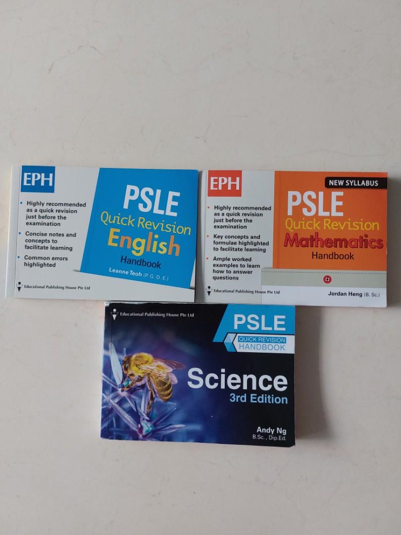PSLE Quick Revision Handbooks for English, Math and Science, Hobbies ...