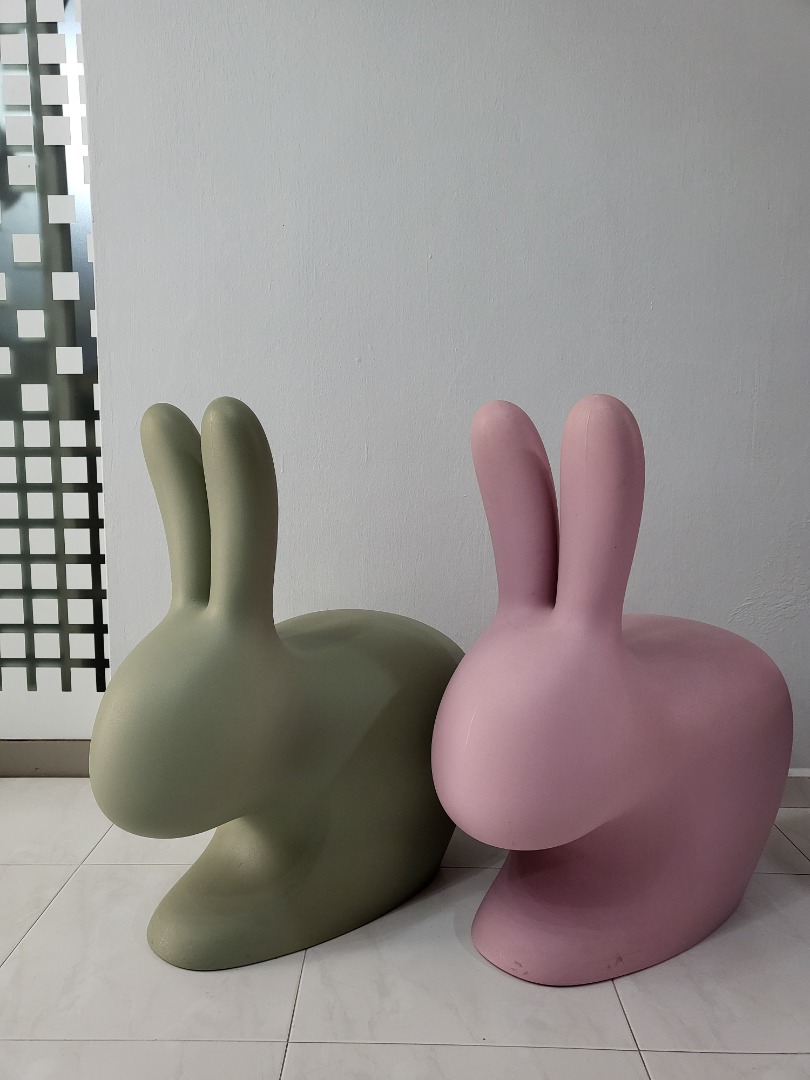 Qeeboo Rabbit Chair, Furniture & Home Living, Furniture, Chairs on ...