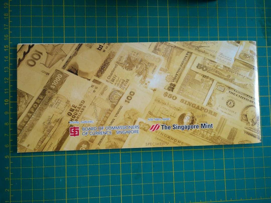 Rare 25 Singapore Dollars SGD Banknote Cheque Book Version Bank